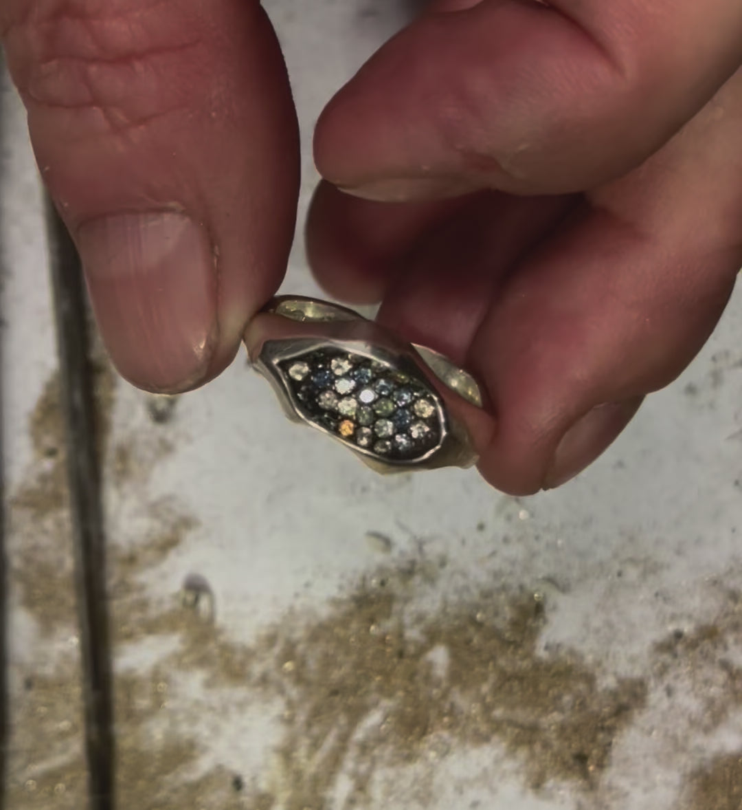 Sapphire Geo ring – Small Space Jewellery